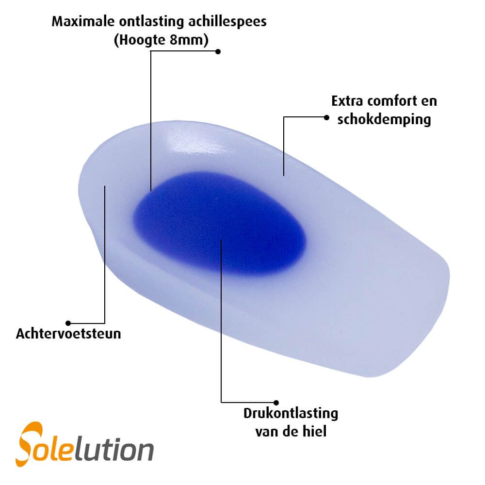 Premium Gelzooltjes voor hielspoor / hielpijn (Per paar) | Podobrace.nl