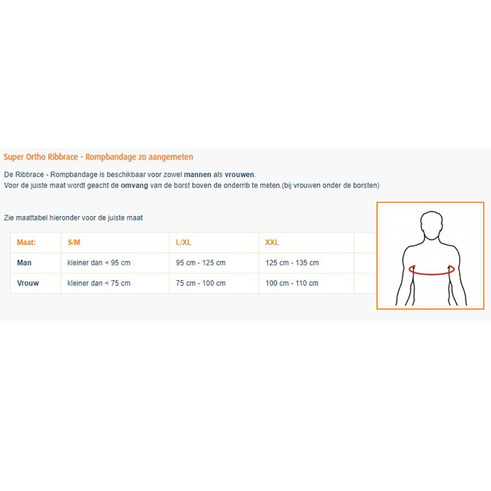 Super Ortho Ribbrace / Rompbandage | Podobrace